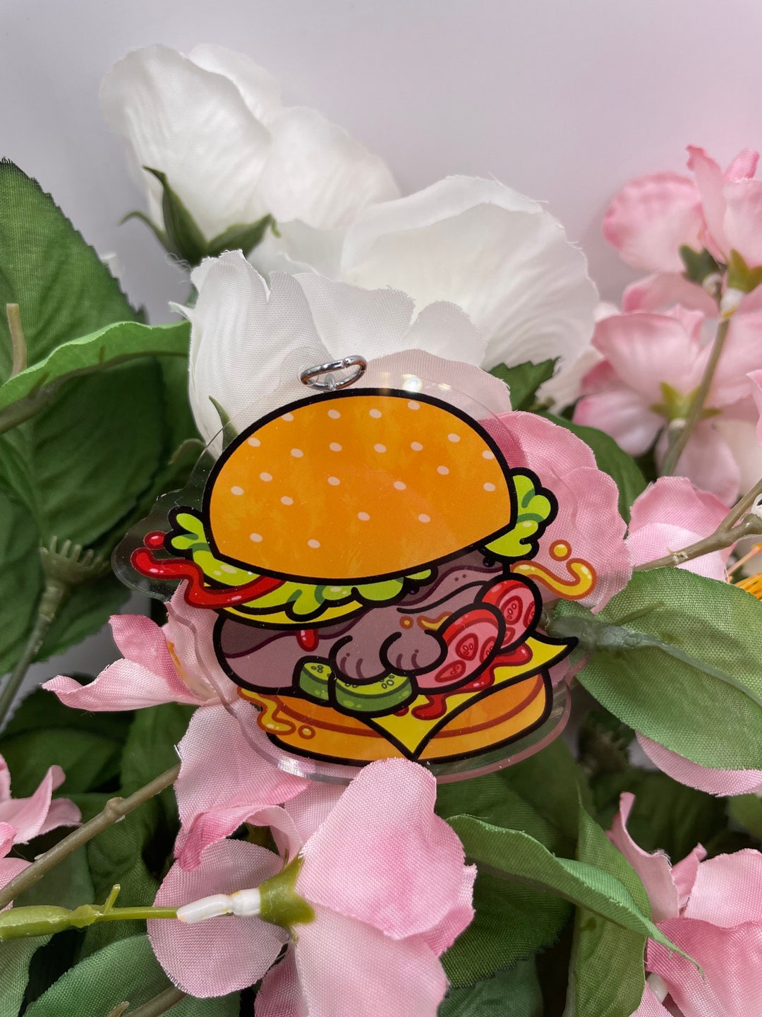 Clodsire Burger Acrylic Keychain| Pokemon S/V Clodsire - Etsy