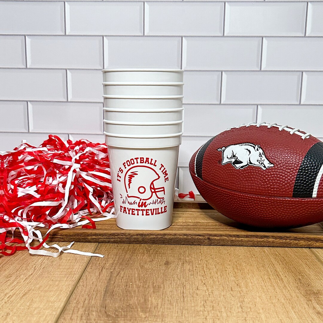 Football in Fayetteville Tailgate Cups - Etsy