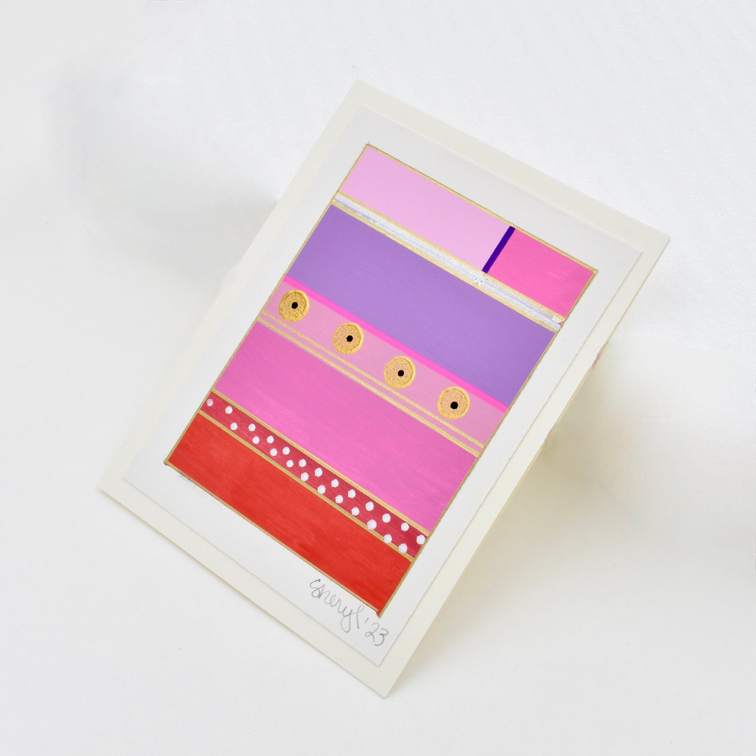 Hand Painted Greeting Card, Hand Painted Note Card, Birthday Card ...