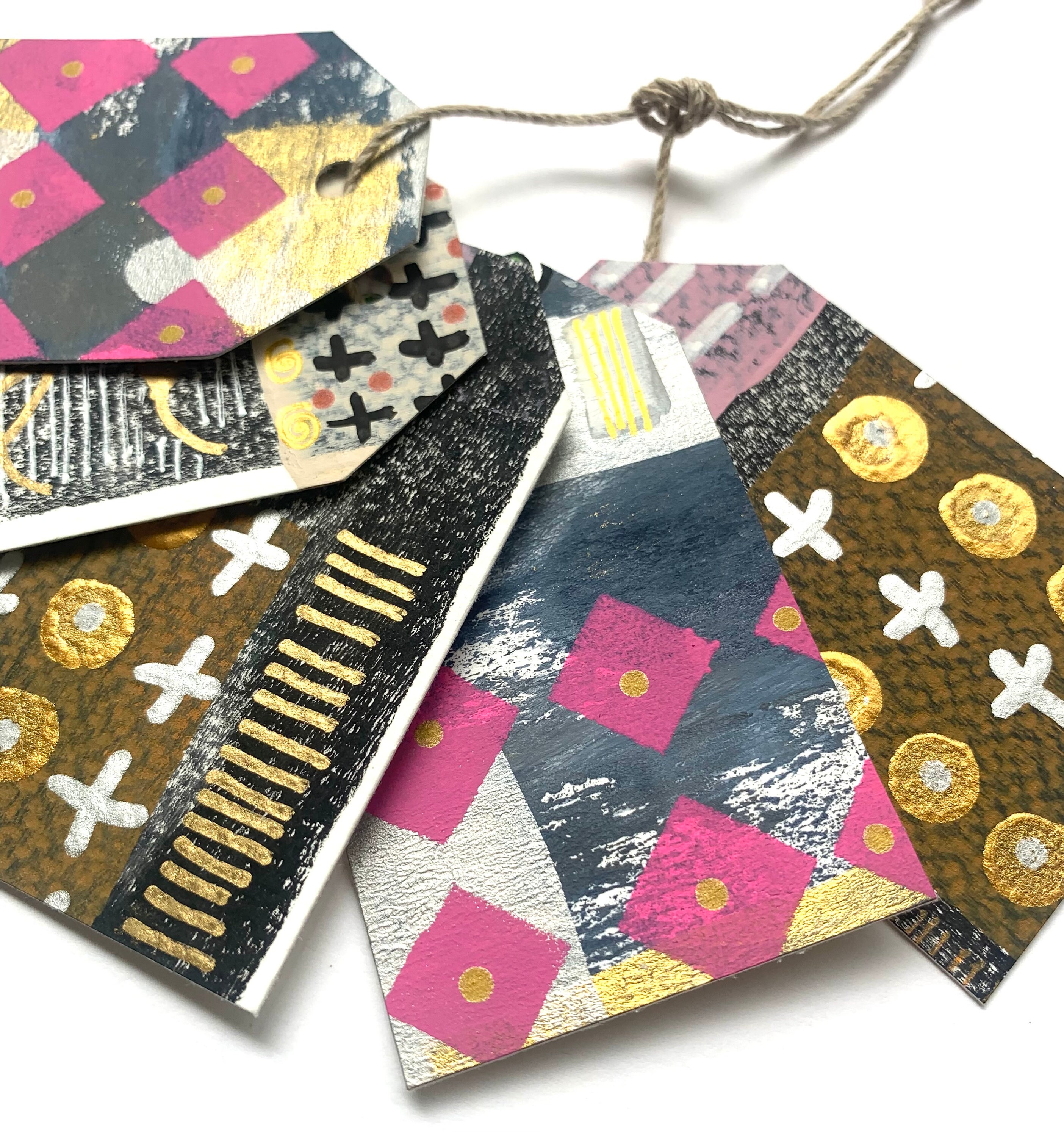 Gift Tags Hand Painted Gift Tags Unique Gift Tags Abstract - Etsy