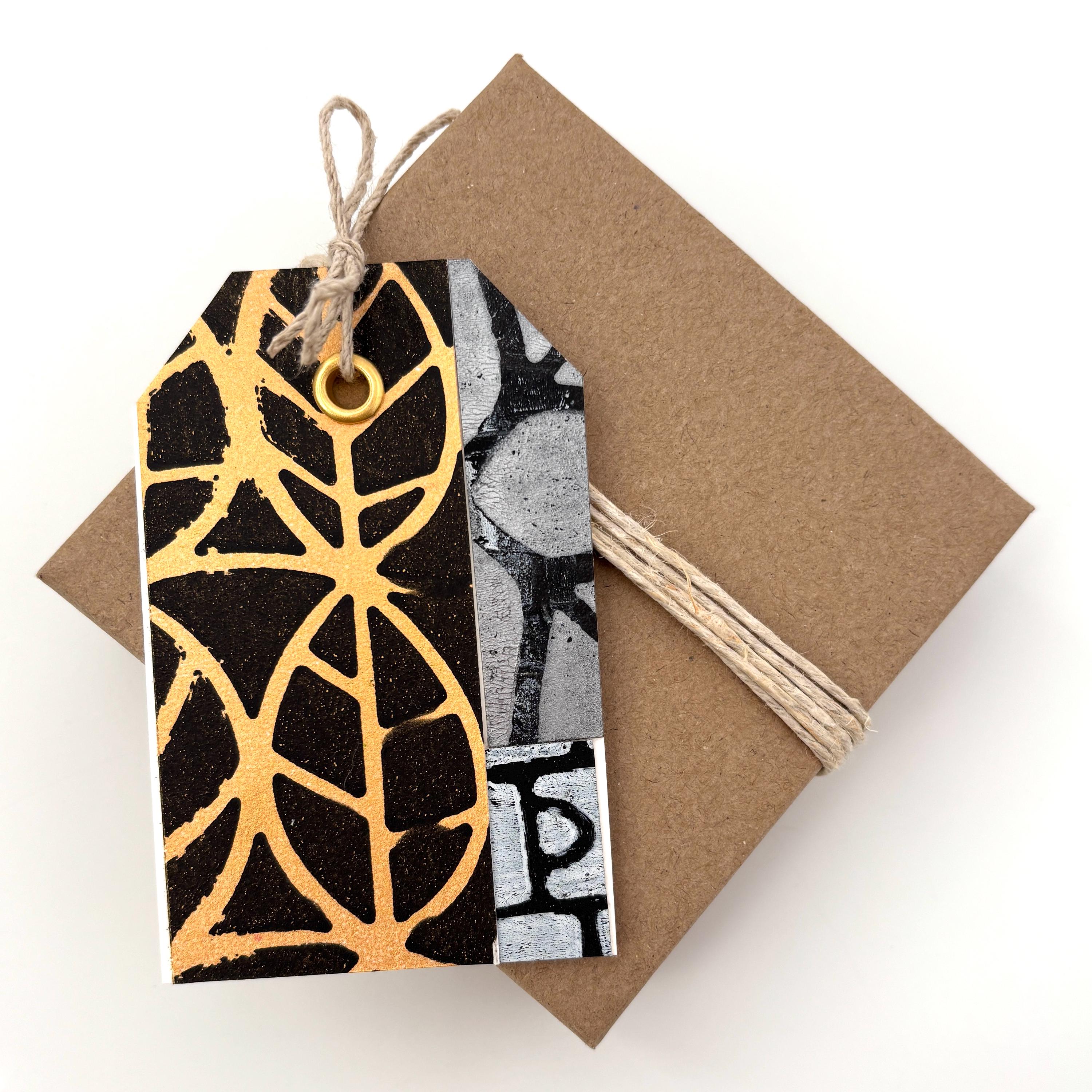 Hand Painted Gift Tags, Mixed Media Art, Set of 6 - Etsy
