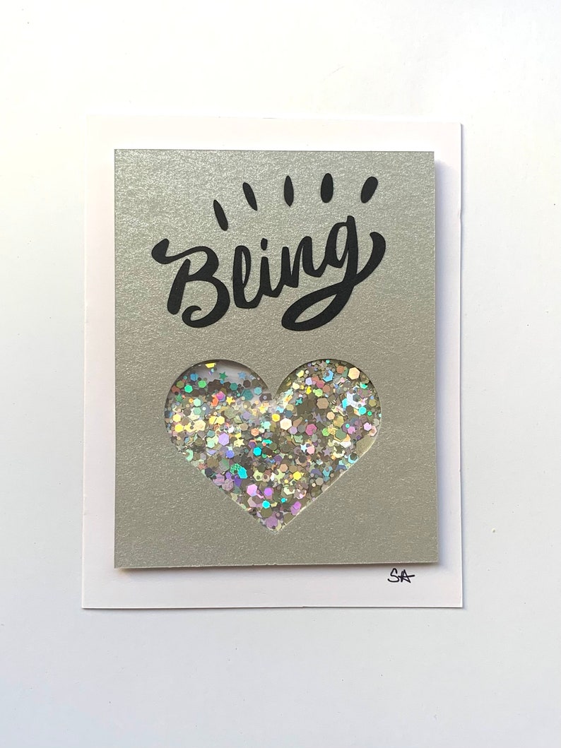 Handmade Birthday Card, Glitter Shaker Card, 3D Card, Bling Card ...