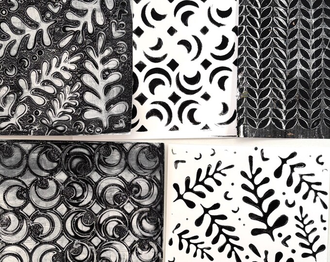 Hand Painted Collage Paper Pack, Ephemera Paper, Fodder Paper ...