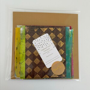 Hand Painted Collage Papers, Ephemera, Fodder, Mixed Media Collage ...