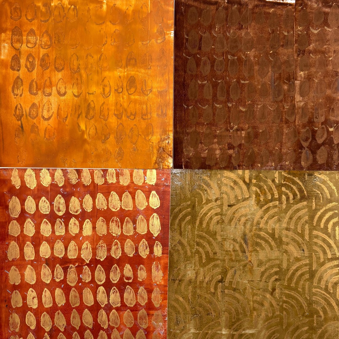 Hand Painted Collage Sheets, Ephemera, Fodder Paper, Collage Paper Pack ...