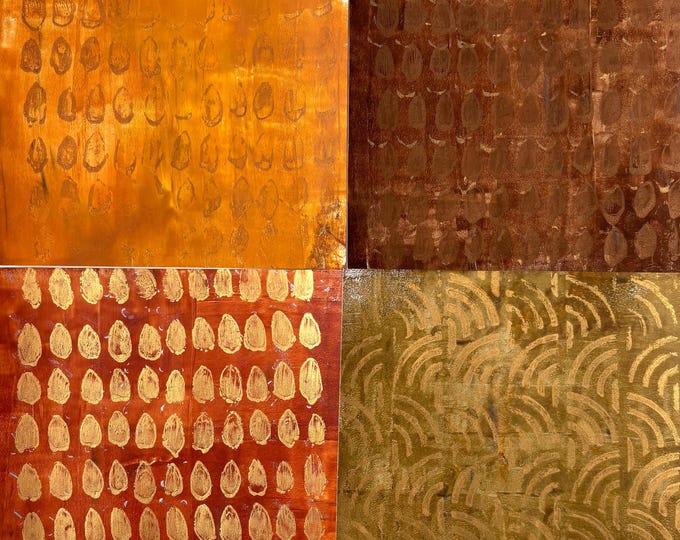 Hand Painted Collage Sheets, Ephemera, Fodder Paper, Collage Paper Pack ...