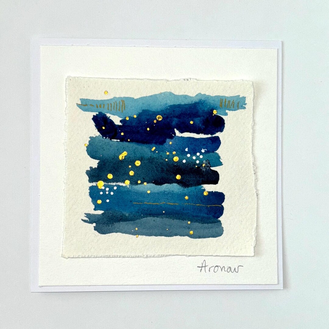 Hand Painted Greeting Card, Birthday Card, Watercolor Painting ...