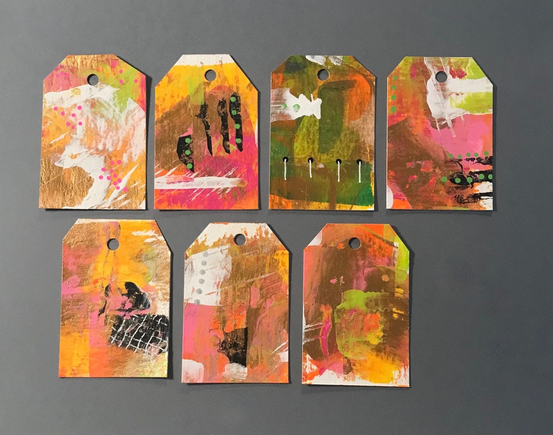 Gift Tags Hand Painted Gift Tags Handmade Gift Tags - Etsy