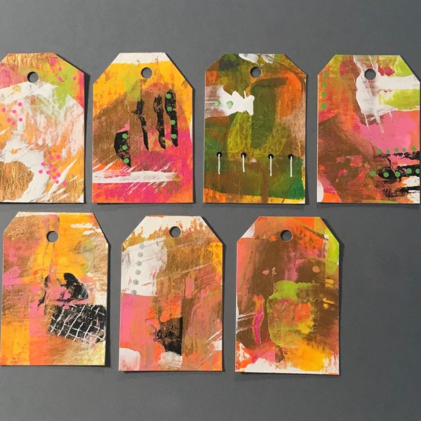 Hand Painted Tags - Etsy