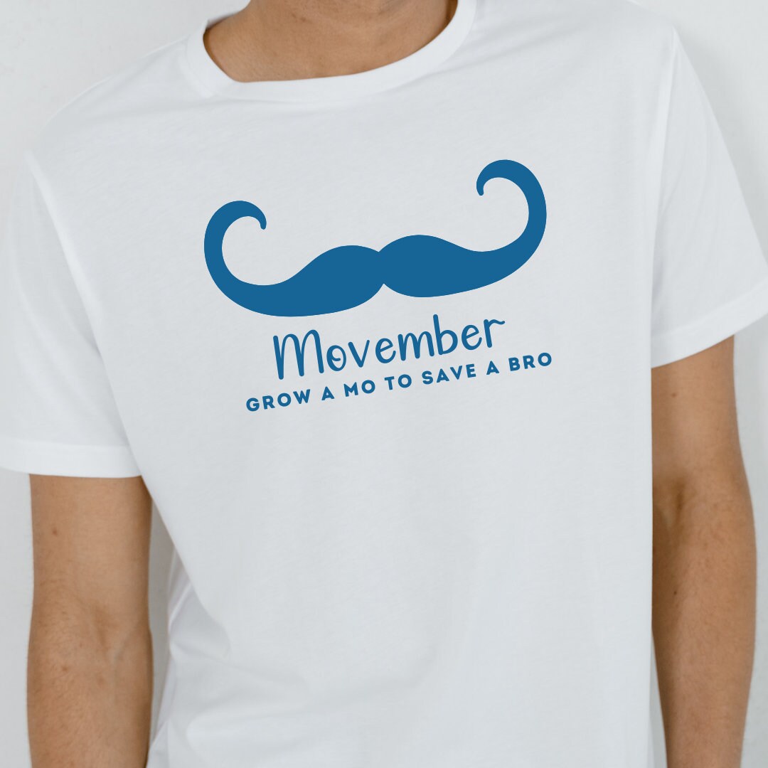 Movember Grow a Mo T-shirt - Etsy