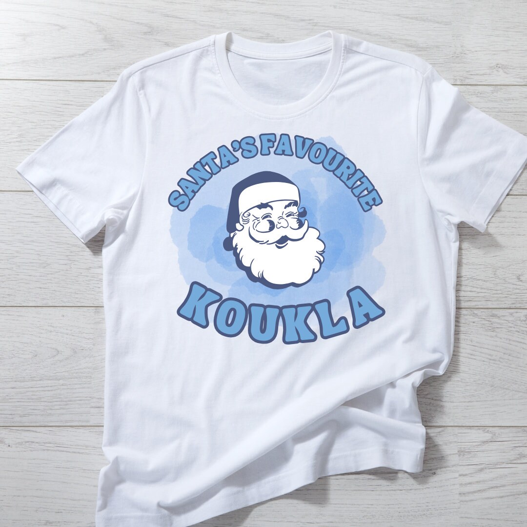 Santa's Koukla Greek Christmas Shirt - Etsy