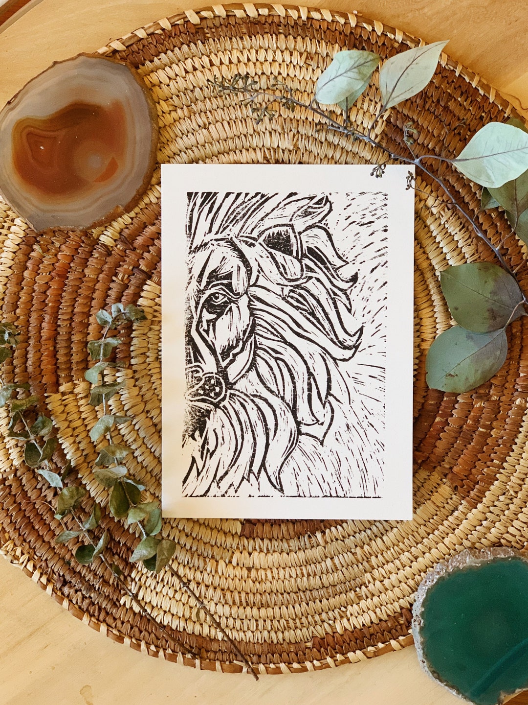 The Lion Print - Etsy