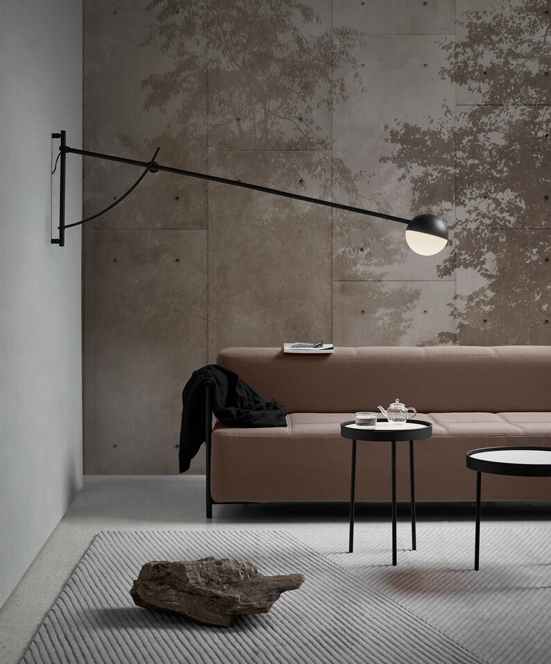 Concrete Wallpaper, Industrial Peel and Stick Minimal Wall Mural ...