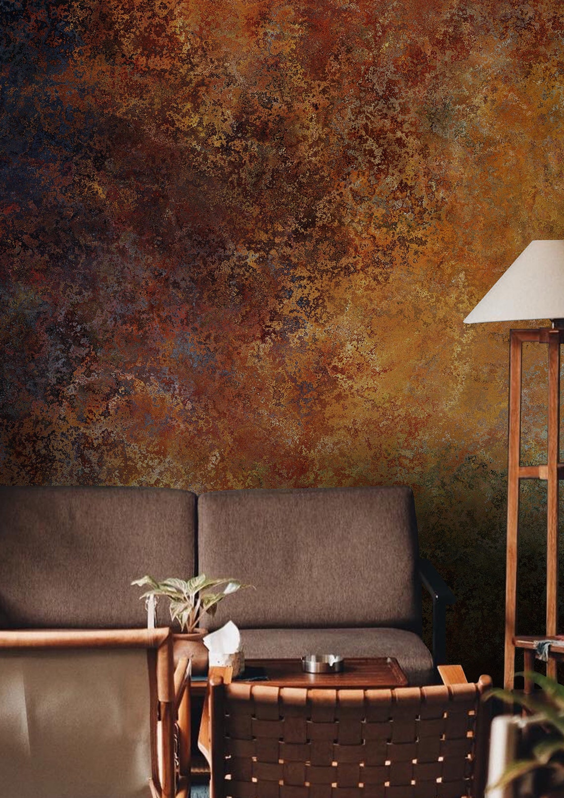 Rusty Copper Metal Wallpaper Peel and Stick Industrial - Etsy