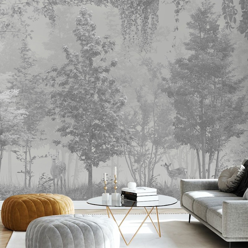 Forest Wallpaper - Etsy