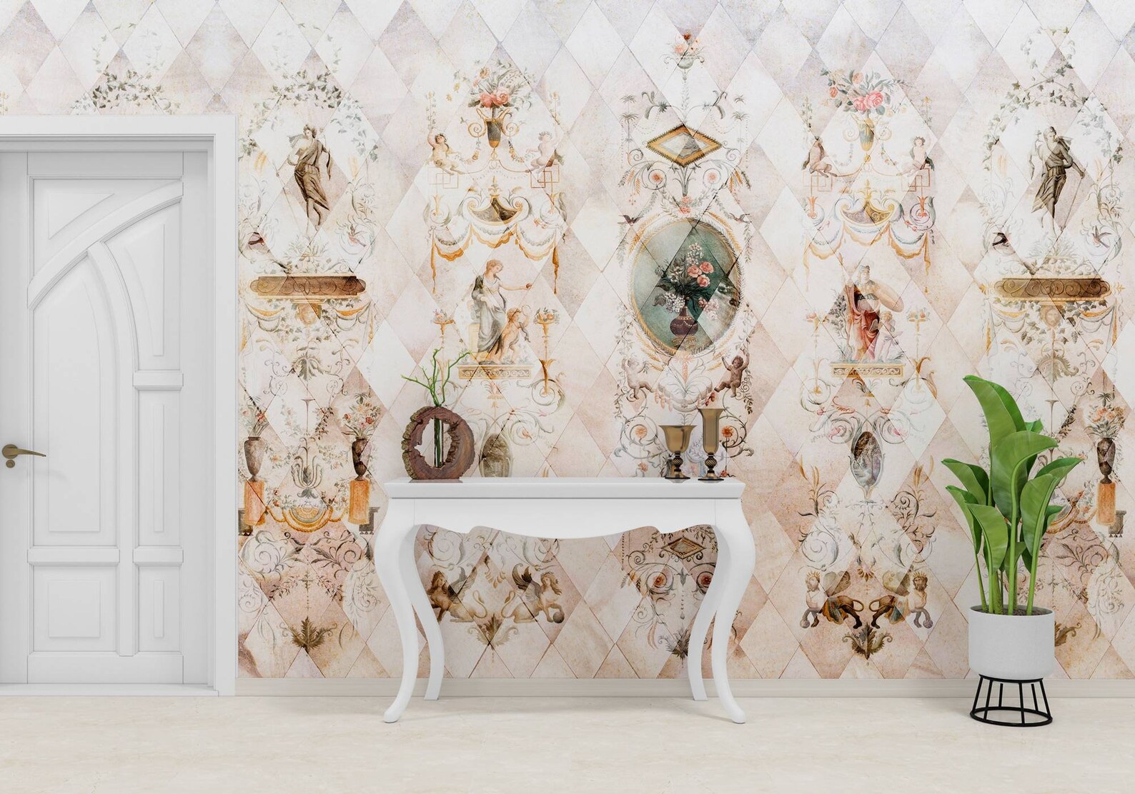 Neoclassical Art Wallpaper Peel and Stick Vintage Wall Mural - Etsy