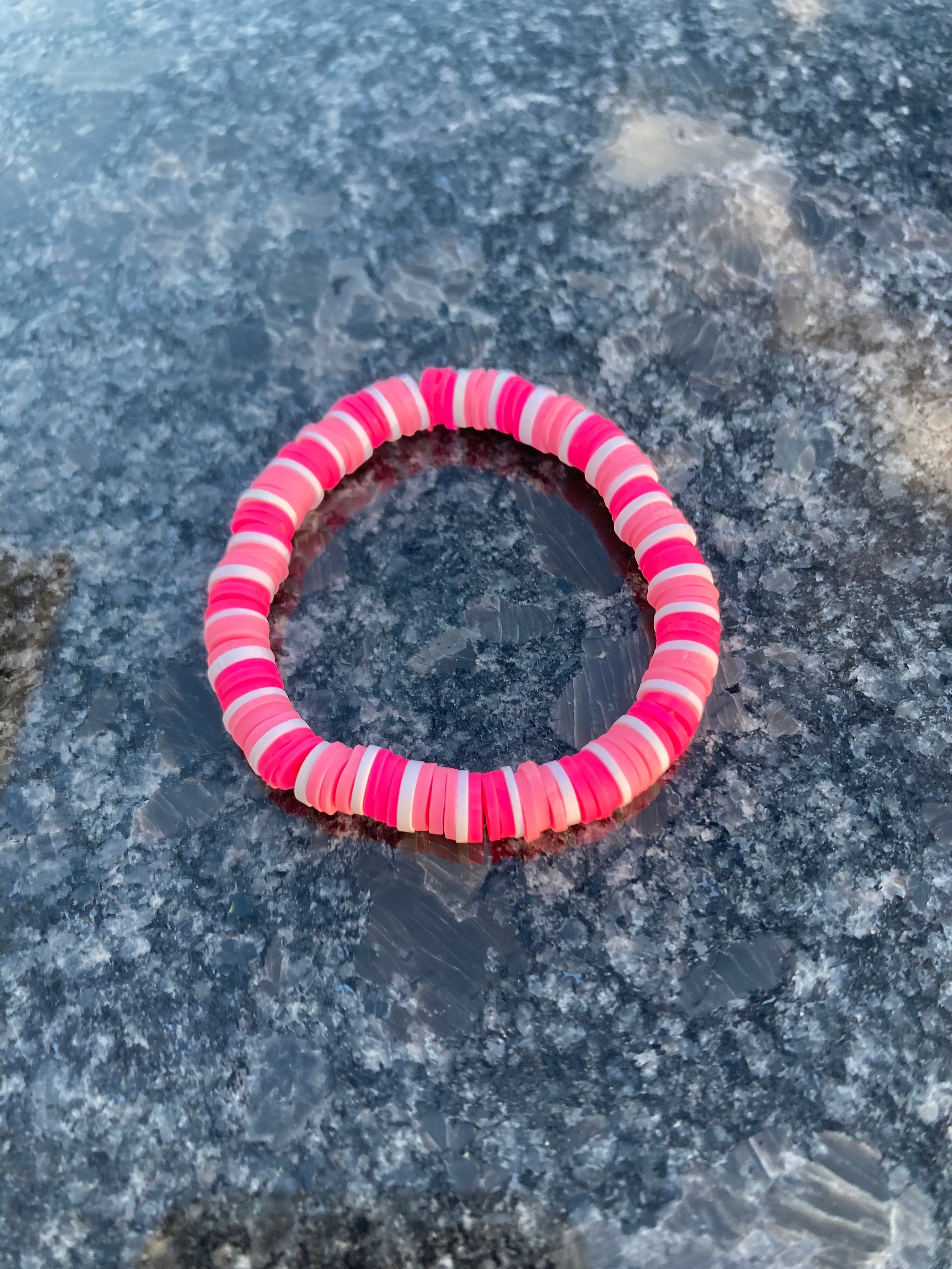 Preppy Pink - Handmade Heishi Preppy Bracelets - Etsy