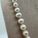 Vintage off Glass White Pearl and Silver Tone Beaded Necklace - Etsy