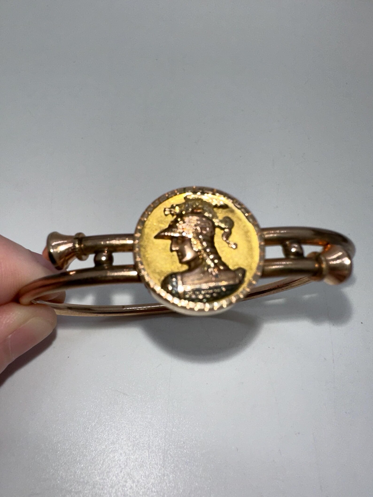 14kt Victorian Edwardian Etruscan Rivial Roman Soldier Intaglio Gold ...
