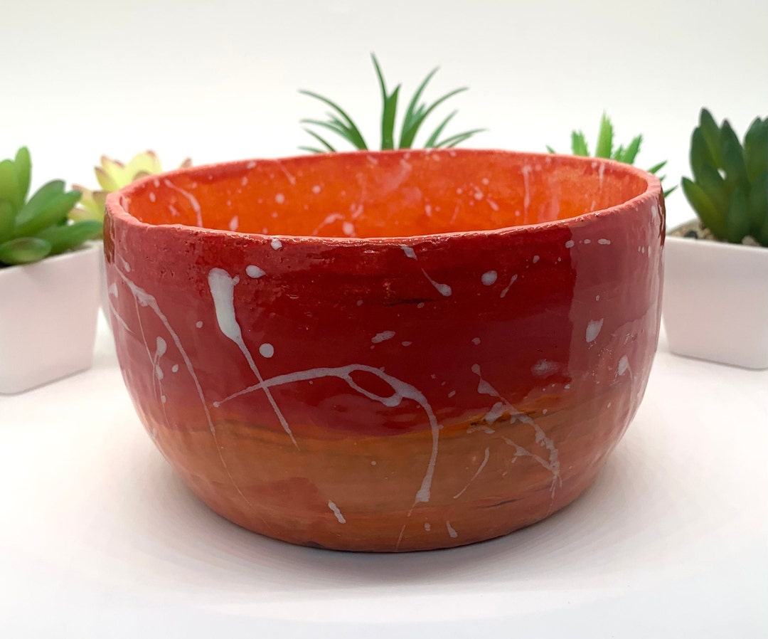 Ramen Bowl | Small Bowl | Cup Sized Bowl | Ceramic Bowl | Splatter Bowl ...
