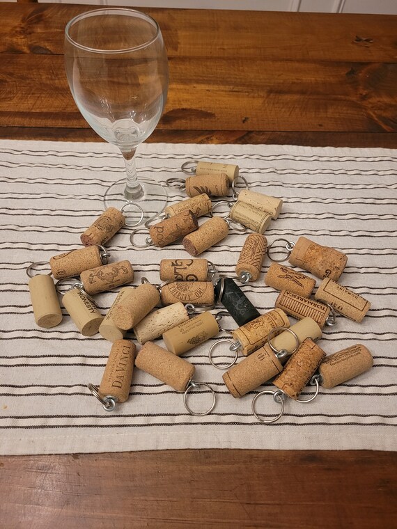 Wine Cork Key Ring - Etsy