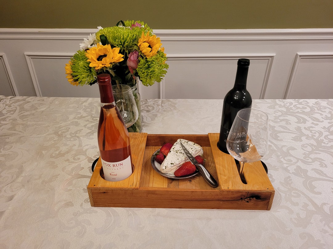 Rustic Wine Tray - Etsy