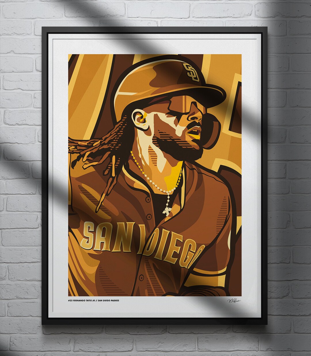 Fernando Tatis Jr. Poster San Diego Padres Baseball Illustrated Art ...