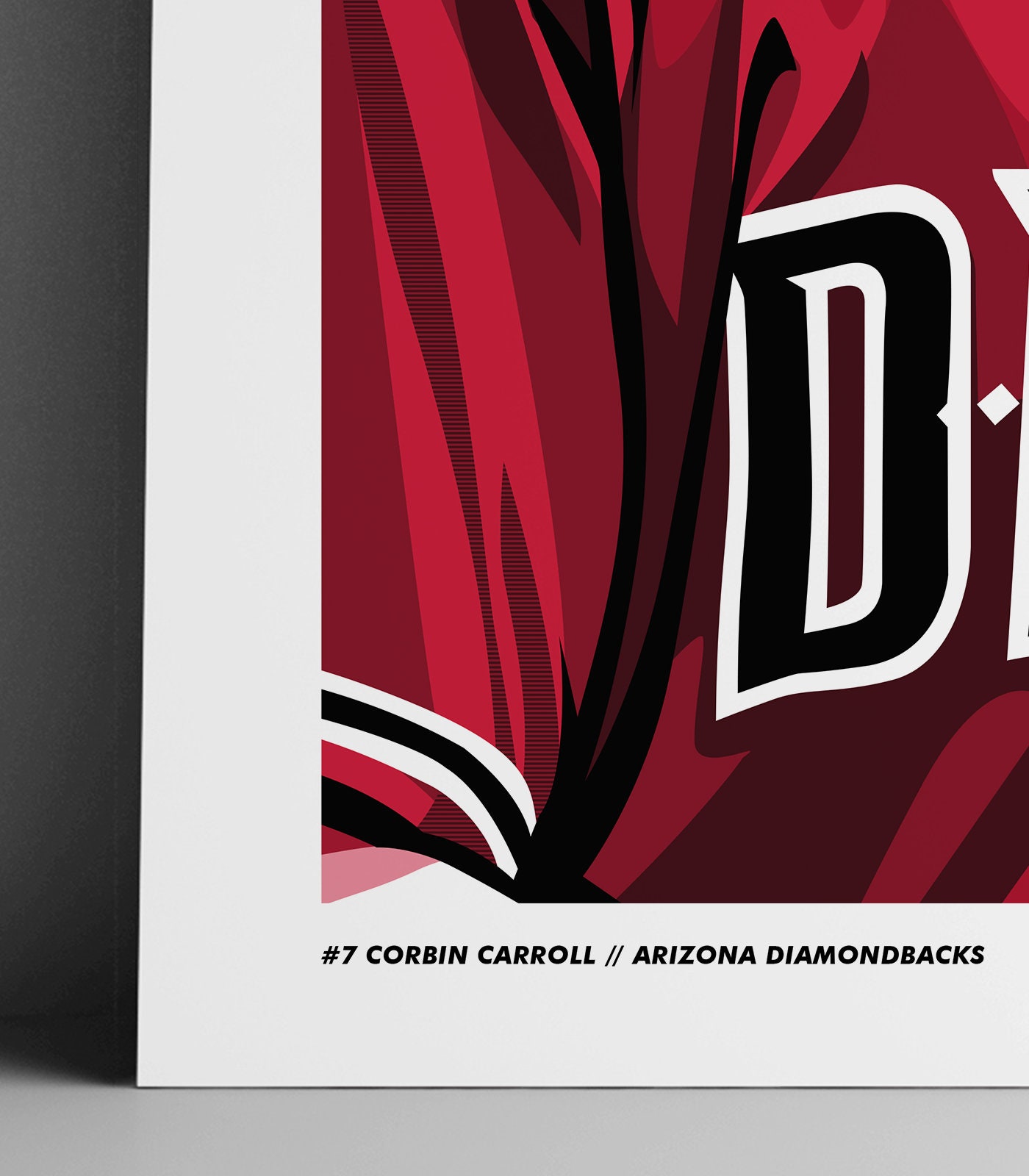 Corbin Carroll Poster Arizona Diamondbacks Baseball Illustrated Art ...