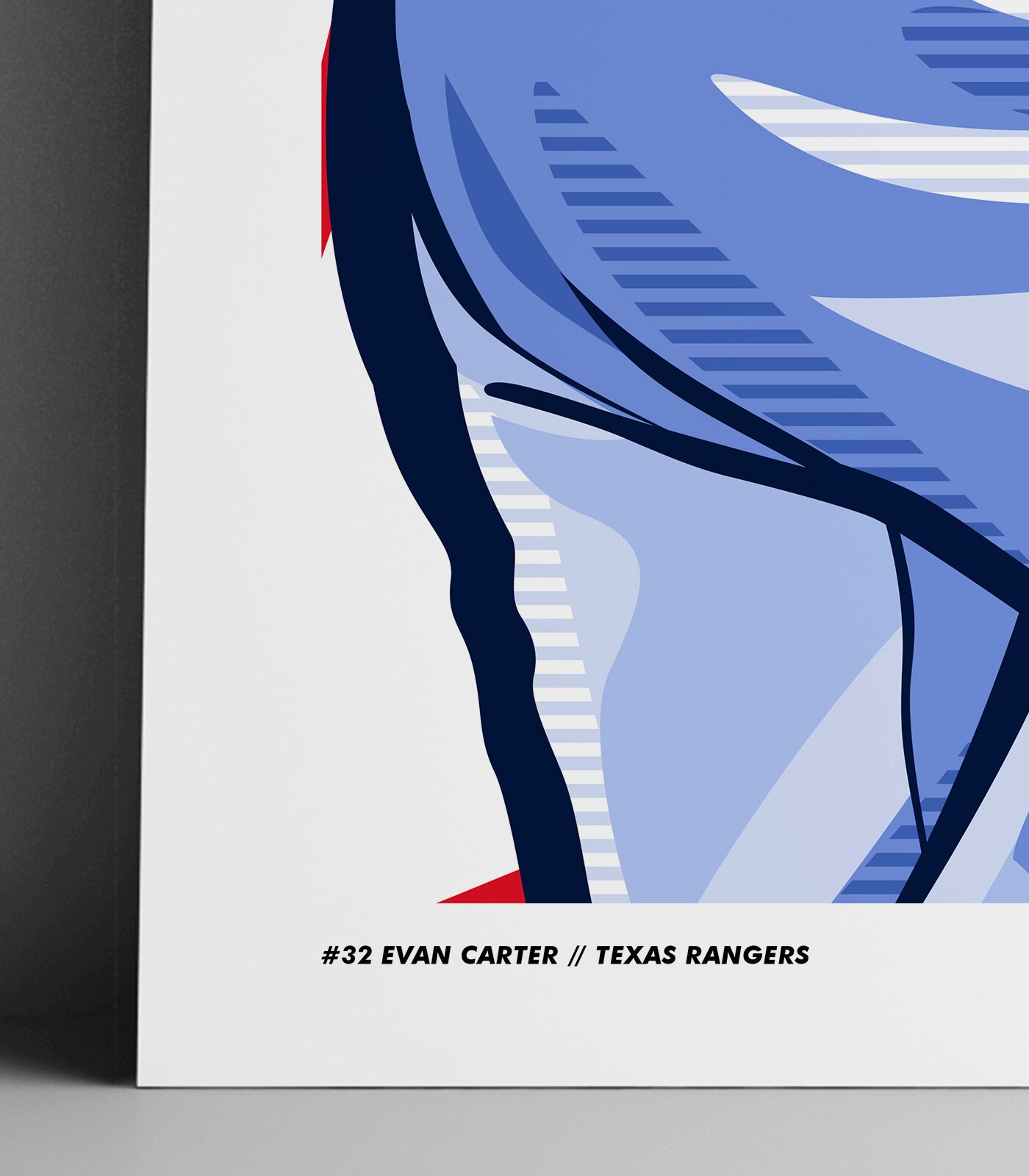 Evan Carter Poster Texas Rangers Baseball Illustrated Art - Etsy