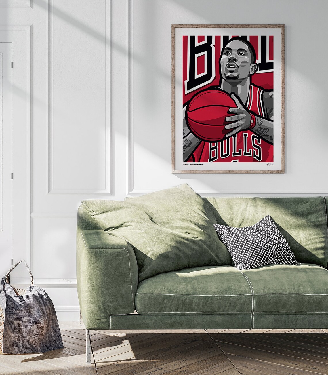 Derrick Rose Poster Chicago Bulls Basketball Art Print - Etsy