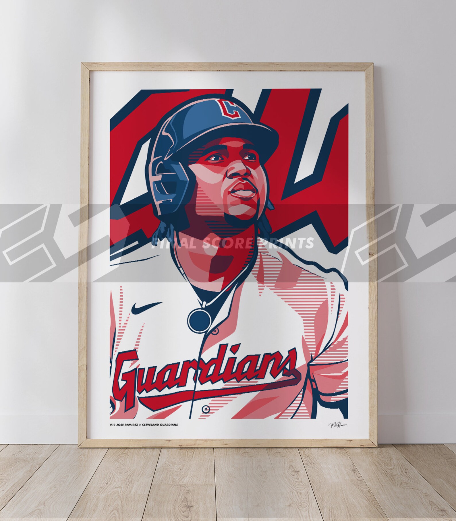 Jose Ramirez Poster Cleveland Guardians Baseball Art Print - Etsy