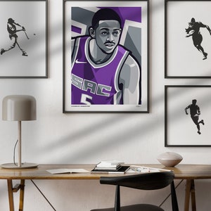 De'aaron Fox Poster Sacramento Kings Basketball Art Print - Etsy