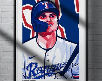 Texas Rangers Print World Series Print Texas Rangers Art - Etsy