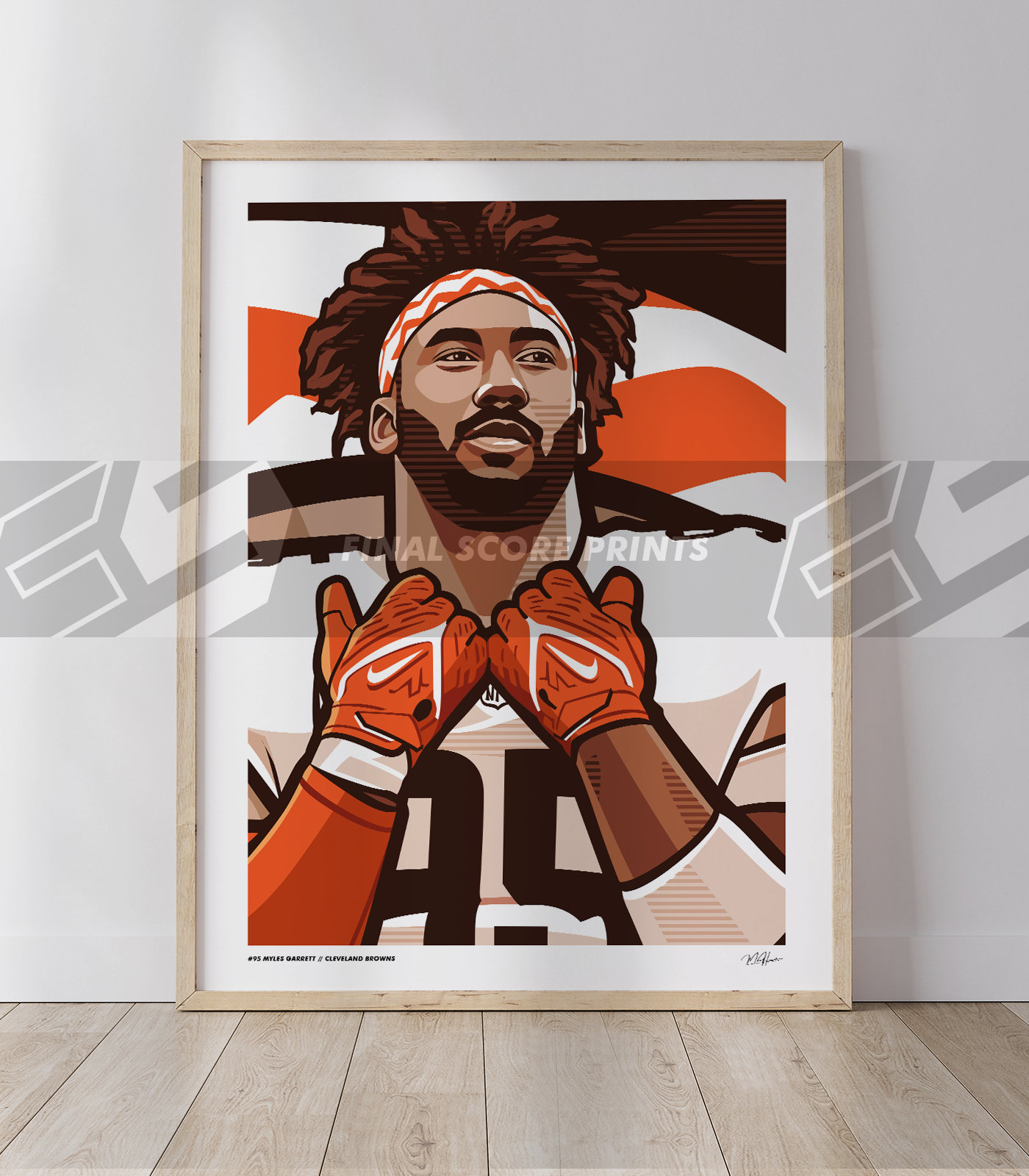 Myles Garrett Poster Cleveland Browns Football Art Print - Etsy