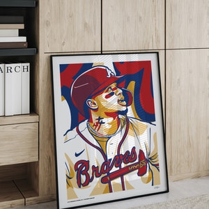 Ronald Acuna Jr Poster Atlanta Braves Baseball Illustrated Art Print - Etsy