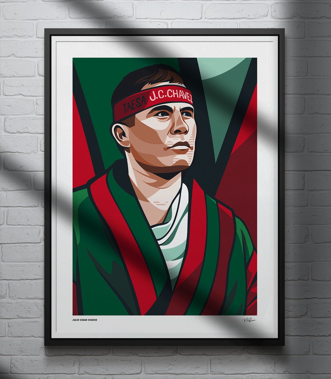 Julio Cesar Chavez Poster Boxing Illustrated Art Print - Etsy