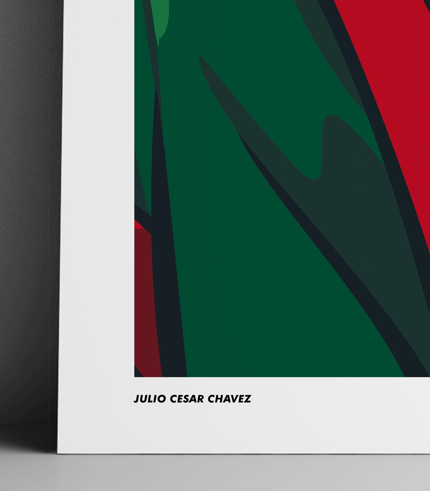 Julio Cesar Chavez Poster Boxing Illustrated Art Print - Etsy
