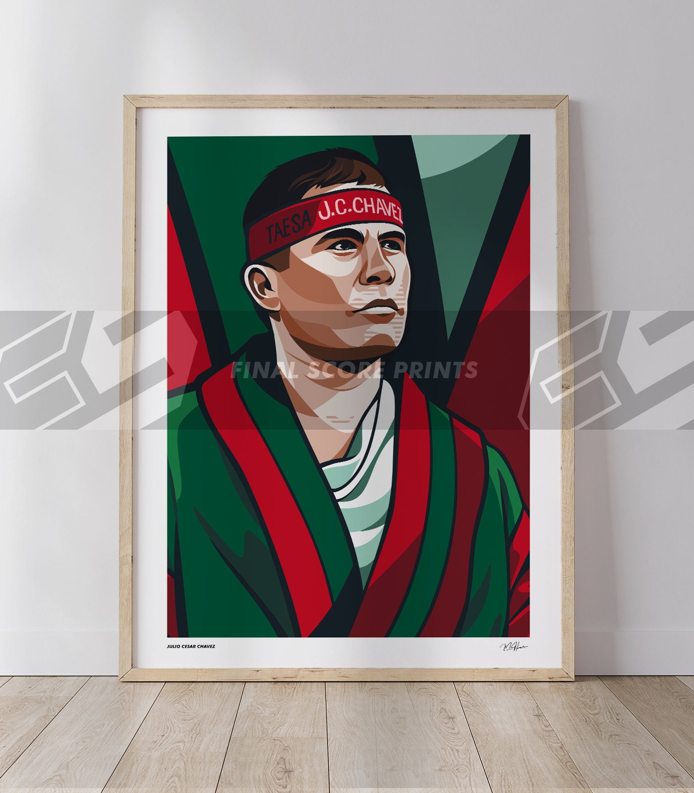 Julio Cesar Chavez Poster Boxing Illustrated Art Print - Etsy