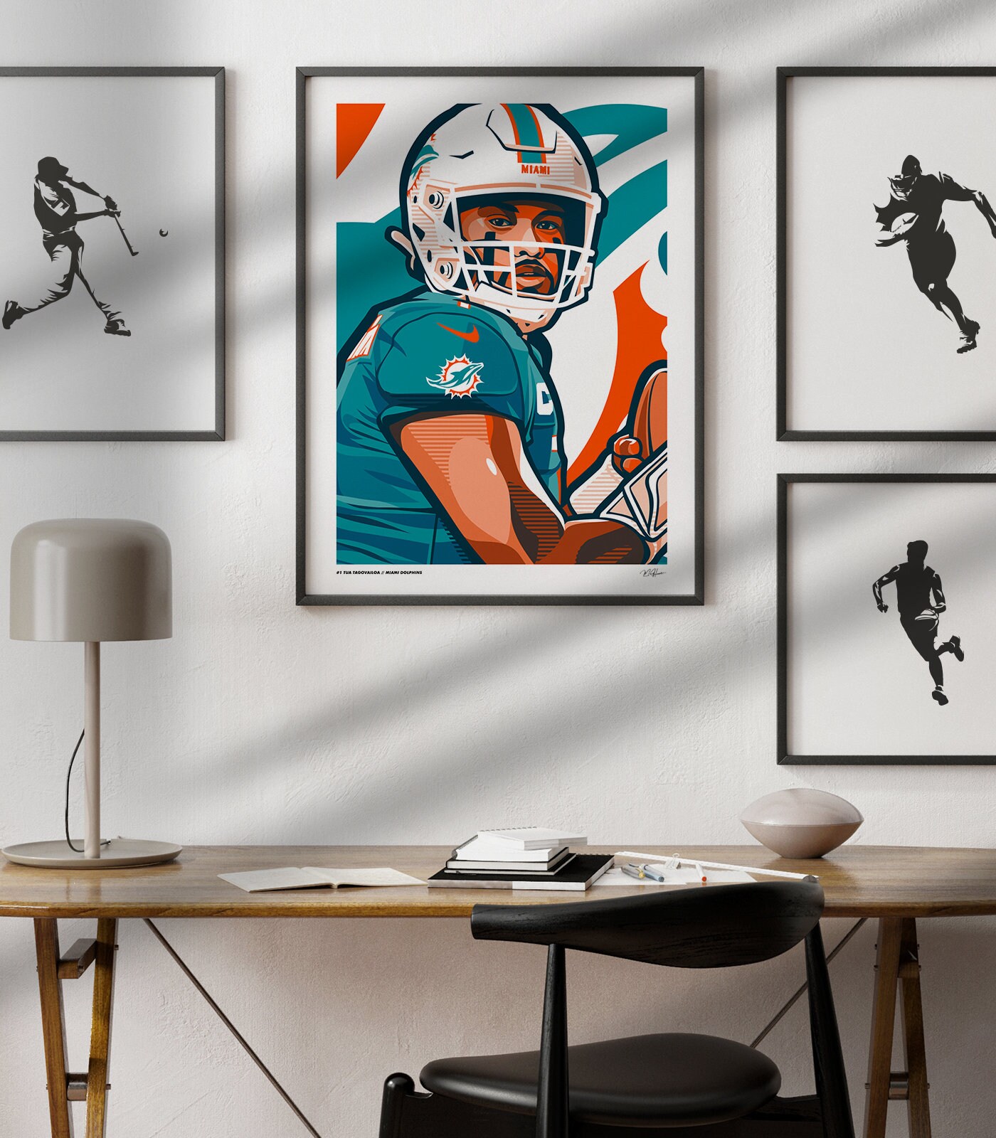 Tua Tagovailoa Poster Miami Dolphins Football Art Print - Etsy