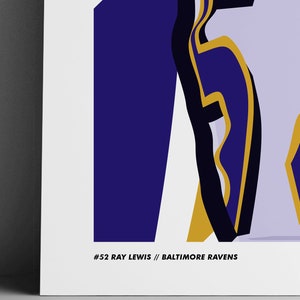 Ray Lewis Poster Baltimore Ravens Football Illustrated Art - Etsy