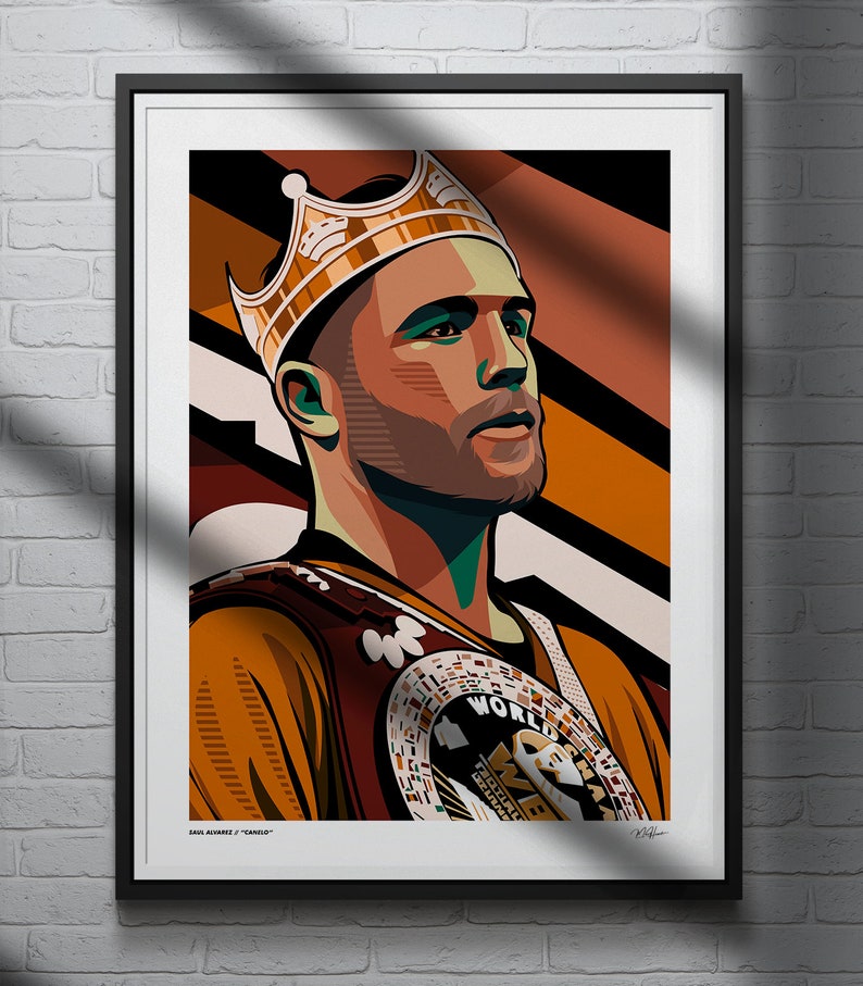 Canelo Alvarez Poster Boxing Illustrated Art Print - Etsy