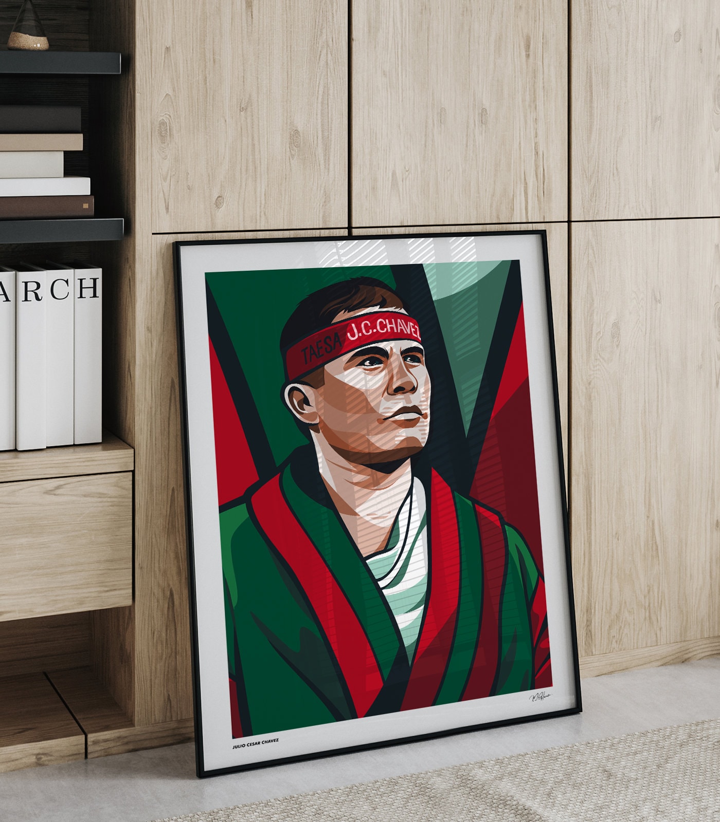 Julio Cesar Chavez Poster Boxing Illustrated Art Print - Etsy