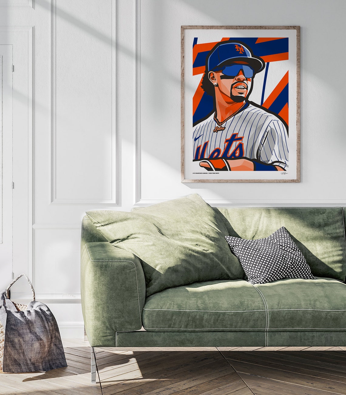 Francisco Lindor Poster New York Mets Baseball Illustrated Art - Etsy