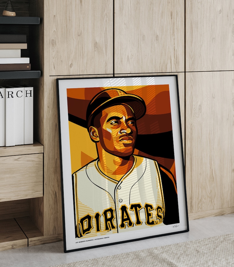 Roberto Clemente Poster Pittsburgh Pirates Baseball - Etsy