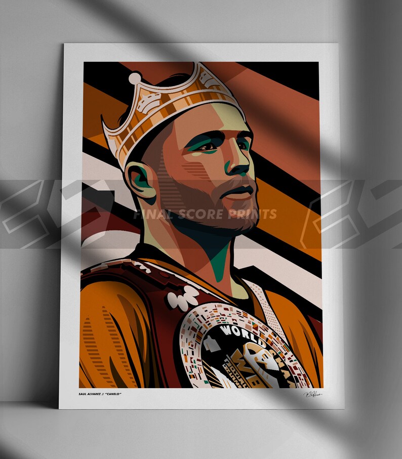 Canelo Alvarez Poster Boxing Illustrated Art Print - Etsy