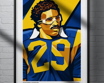 Ray Lewis Poster Baltimore Ravens Football Illustrated Art - Etsy