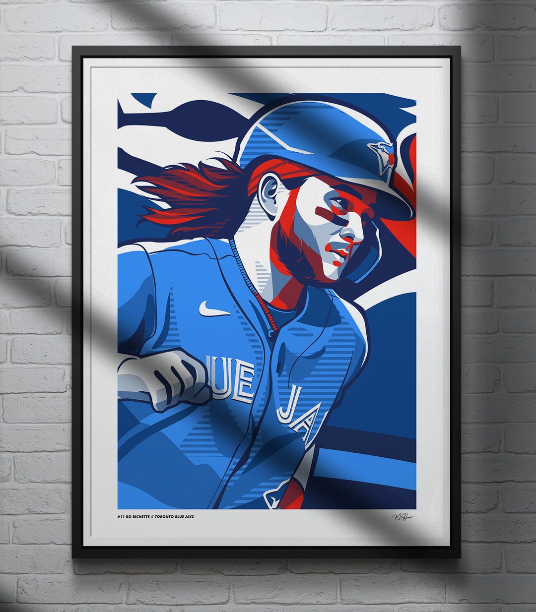 Bo Bichette Poster Toronto Blue Jays Baseball Illustrated Art Print - Etsy