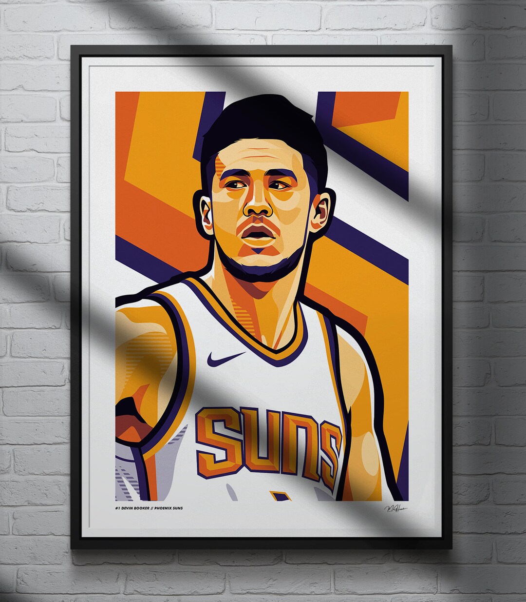 Devin Booker Poster Phoenix Suns Basketball Art Print - Etsy