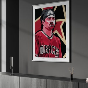 Corbin Carroll Poster Arizona Diamondbacks Baseball Illustrated Art ...