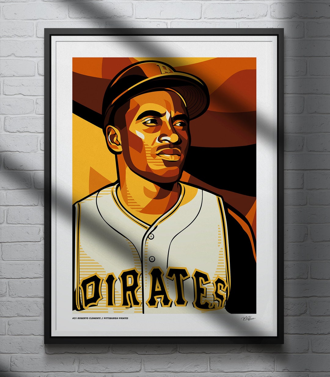 Roberto Clemente Poster Pittsburgh Pirates Baseball - Etsy